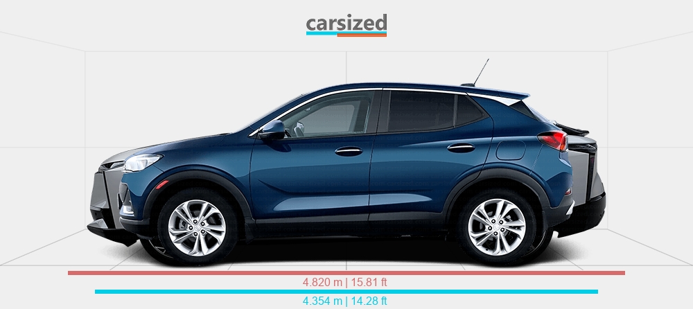 Abmessungen: Buick Encore GX 2019-2023 vs. DS N°8 2025-heute