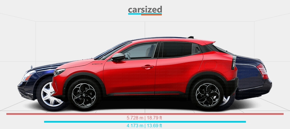 Dimensions: Alfa Romeo Junior 2024-present vs. Maybach 57 2002-2012