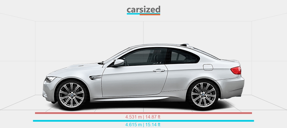Dimensions: BMW 3-Series 2007-2010 vs. BMW 3-Series 2005-2013