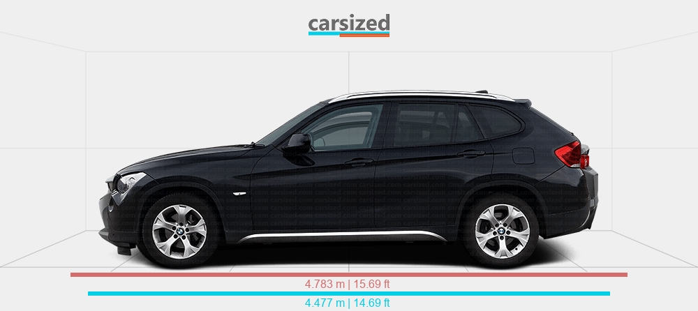 Dimensions: BMW X1 2011-2015 vs. Chevrolet Camaro 2019-2024