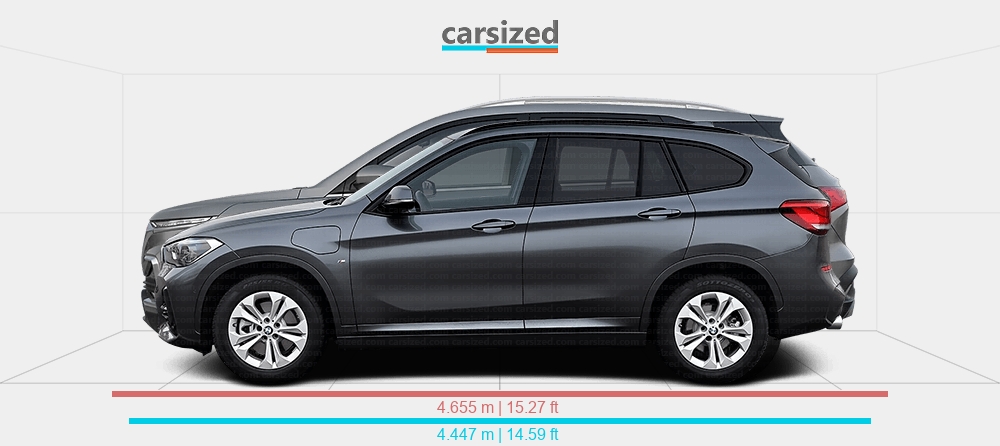 Dimensions: BMW X1 2015-2022 vs. Chevrolet Captiva 2020-present