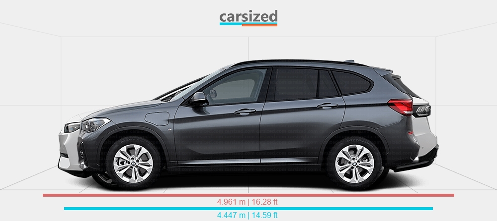 Dimensions: BMW X1 2015-2022 vs. Volkswagen ID.7 2023-present