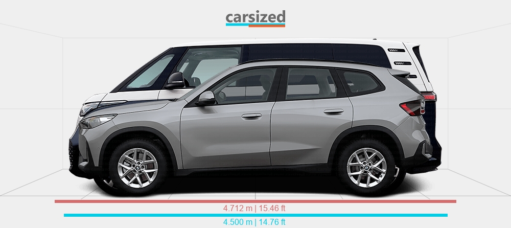 Dimensions: BMW X1 2022-present vs. Volkswagen ID.Buzz 2022-present
