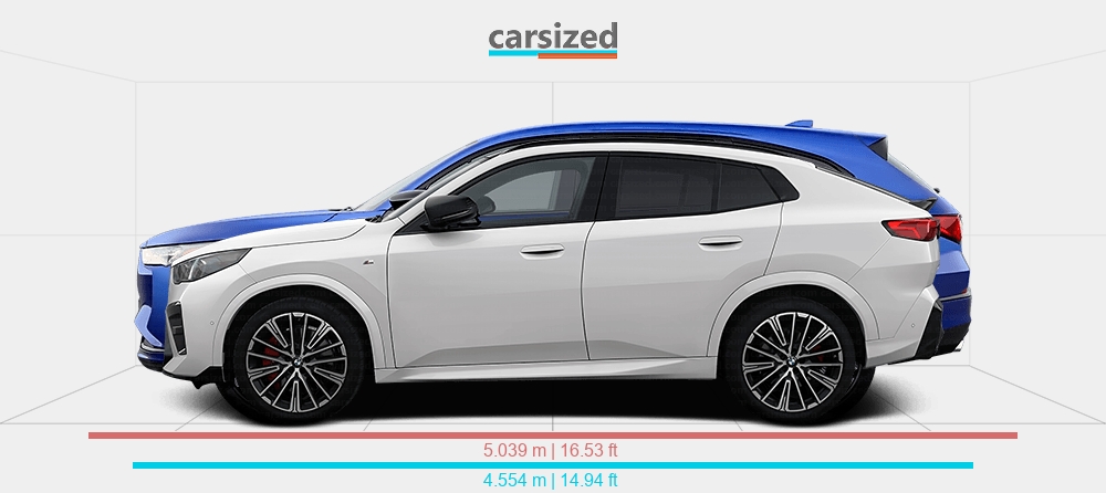 Dimensions: BMW X2 2024-present vs. Acura MDX 2021-present