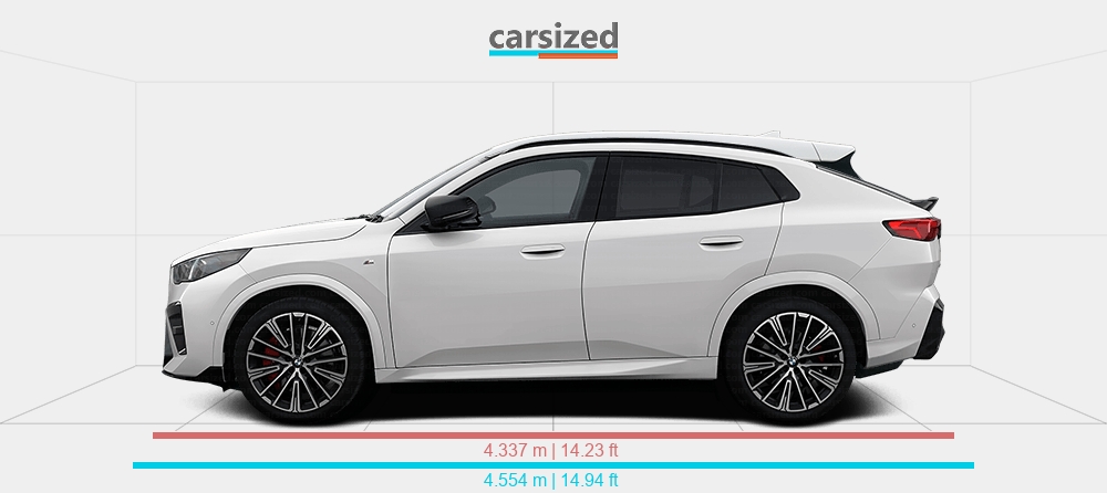 Dimensions: BMW X2 2024-present vs. GAC Trumpchi GE3 2017-2020