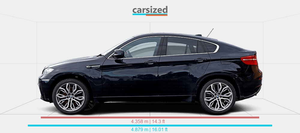 Dimensions: BMW X6 2008-2014 vs. Ford Focus 2010-2014