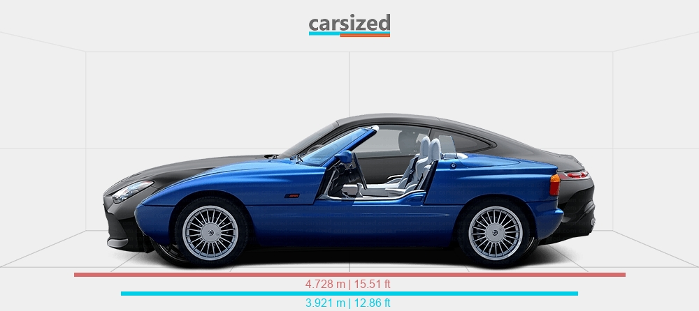 Dimensions: BMW Z1 1989-1991 vs. Mercedes-Benz AMG GT 2023-present