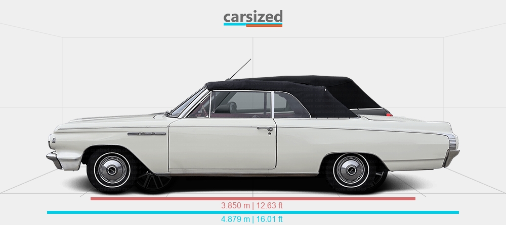 Dimensions: Buick Skylark 1961-1963 vs. MINI Cooper 2018-2021