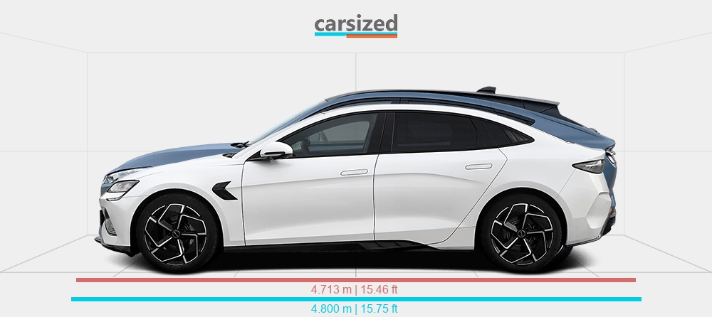 Dimensions: BYD Seal 2022-present vs. Ford Mustang Mach-E 2021-present