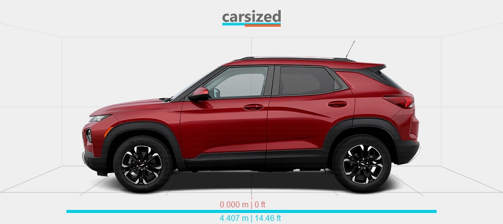 Dimensions: Chevrolet Trailblazer 2020-present vs. MINI Cooper 1967-1970