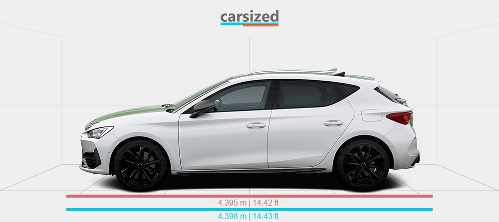 Dimensions: Cupra Leon 2020-present vs. Kia XCeed 2022-present