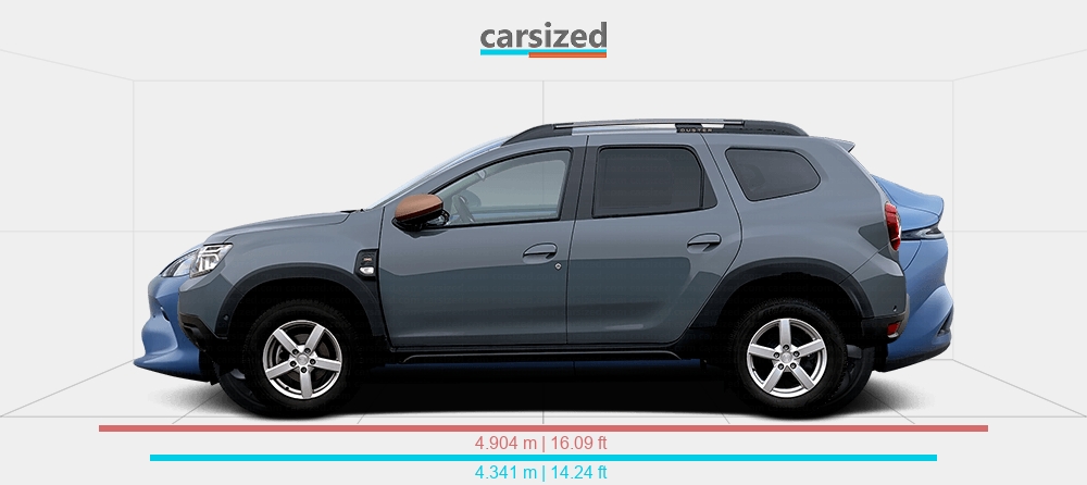 Dimensions: Dacia Duster 2021-2023 vs. MG IM6 2024-present