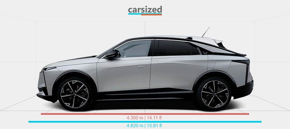 Dimensions: DS N°8 2025-present vs. Suzuki S-Cross 2021-present