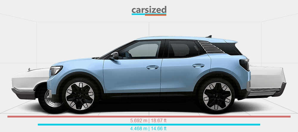 Dimensions: Ford Explorer EV 2024-present vs. Buick Electra 1965-1968
