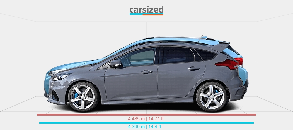 Dimensions: Ford Focus 2013-2018 vs. Subaru XV Crosstrek 2017-2020