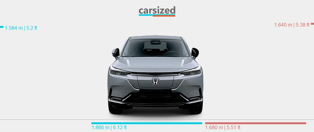 Dimensions: Honda e:Ny1 2023-present vs. Lada 4x4 1995-2006