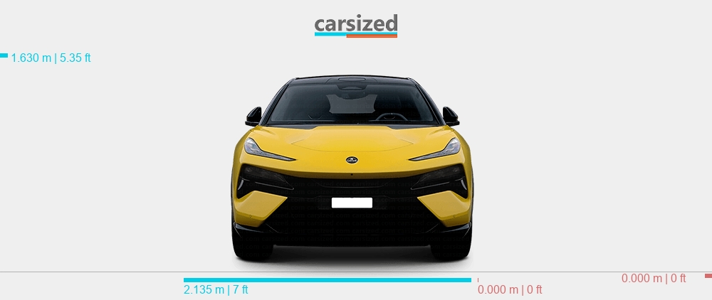 Dimensions: Lotus Eletre 2023-present vs. MINI Cooper 1990-1996