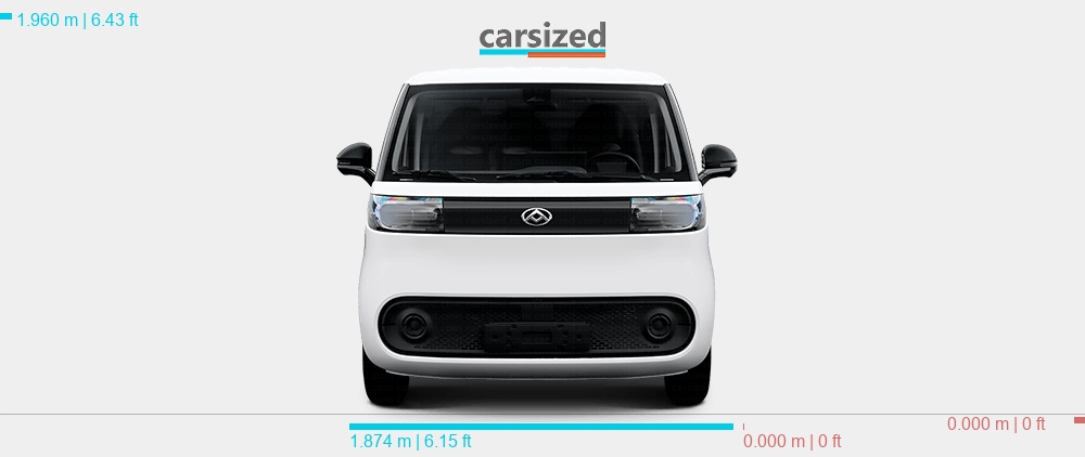 Dimensions: Maxus eDeliver 5 2024-present vs. Changan CS85 2019-present