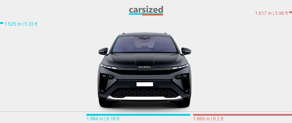 Dimensions: Skoda Elroq 2025-present vs. Land Rover Range Rover 1998-2001