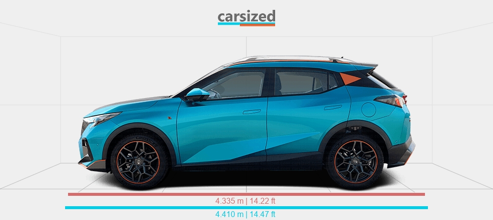 Dimensions: GAC GS3 Emzoom 2023-present vs. Changan CS35 Plus 2018-2021