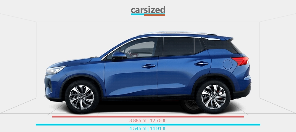 Dimensions: GAC Trumpchi GS4 2019-2023 vs. Triumph Vitesse 1968-1971