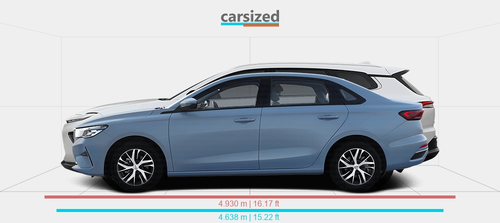 Dimensions: Geely Emgrand 2021-present vs. Toyota Crown Signia 2024-present