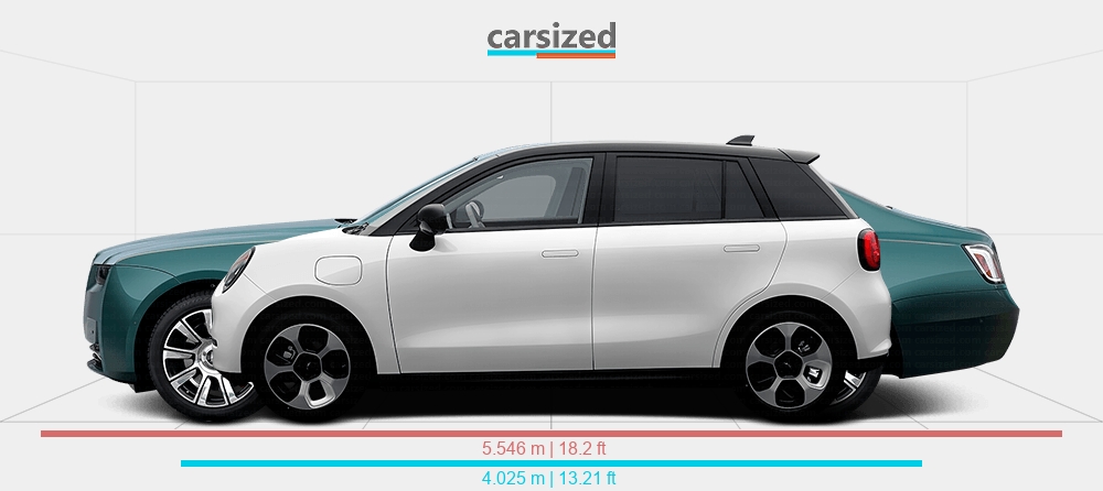Dimensions: JAC E30X 2023-present vs. Rolls-Royce Ghost 2025-present