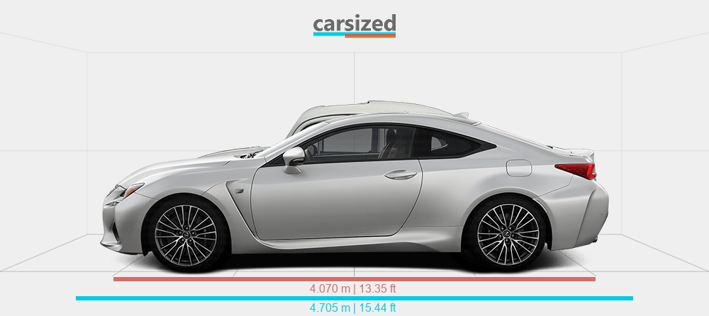 Dimensions: Lexus RC 2014-2018 vs. Volkswagen Beetle 1960-1963