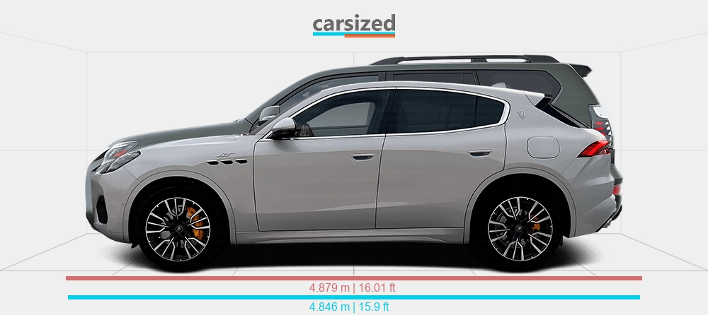 Dimensions: Maserati Grecale 2022-present vs. Lexus GX 2019-2022
