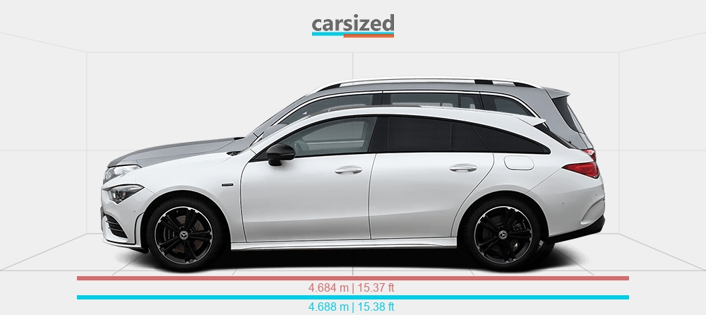 Dimensions: Mercedes-Benz CLA 2019-2023 vs. Mercedes-Benz EQB 2021-present