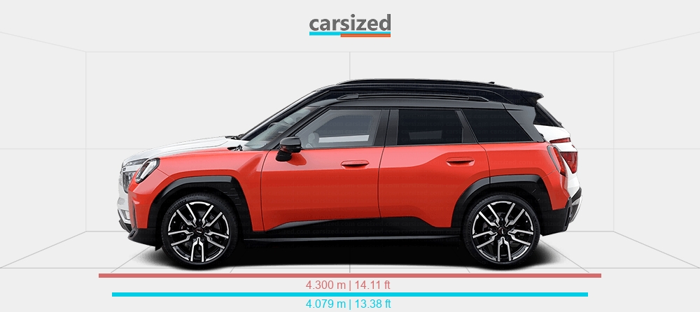 Dimensions: MINI Aceman 2024-present vs. Hyundai Creta 2019-present