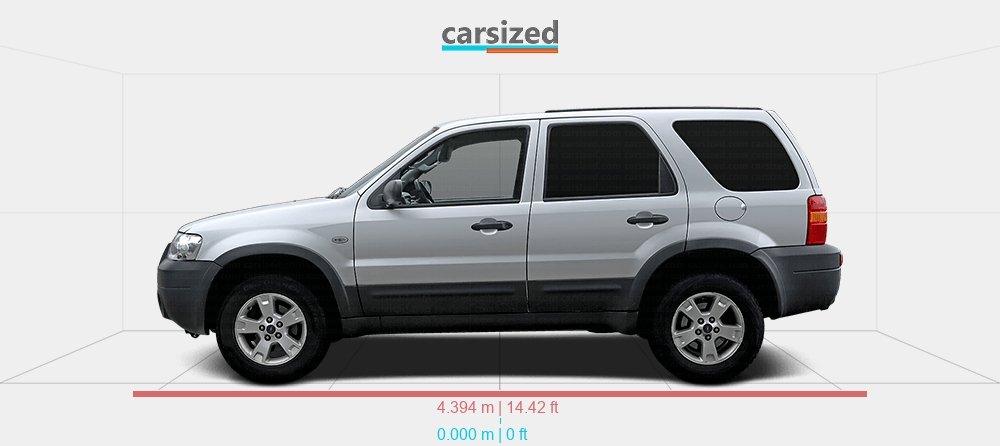 Dimensions: MINI Cooper 1967-1970 vs. Ford Escape 2000-2004