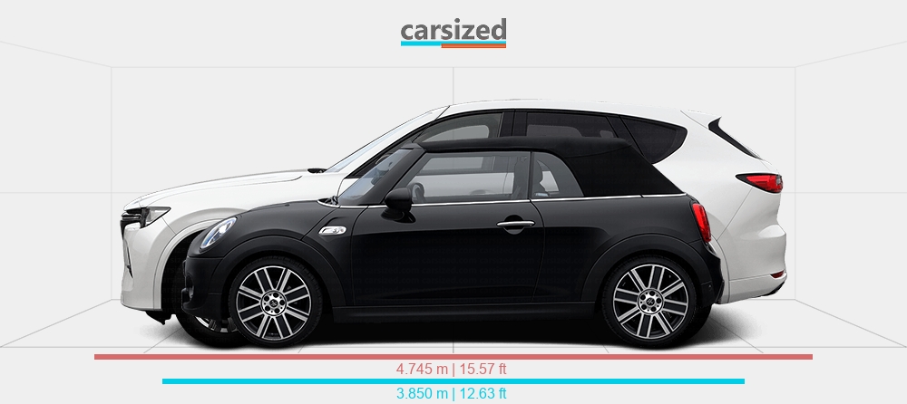 Dimensions: MINI Cooper 2018-2021 vs. Mazda CX-60 2022-present