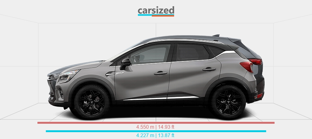 Dimensions: Mitsubishi ASX 2022-present vs. Mazda CX-5 2017-2021
