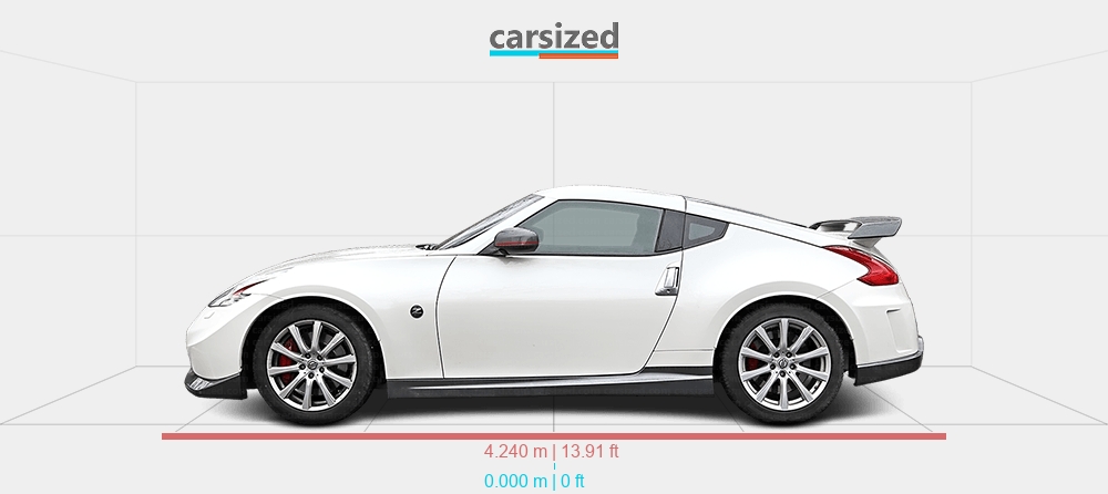 Dimensions: Nissan GT-R 2007-2014 vs. Nissan 370Z 2009-2020