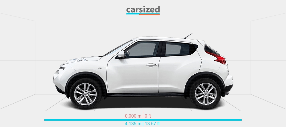 Dimensions: Nissan Juke 2010-2014 vs. Chevrolet Corvette 1958-1962