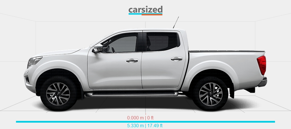 Dimensions: Nissan Navara 2014-present vs. Rolls-Royce Silver Shadow ...