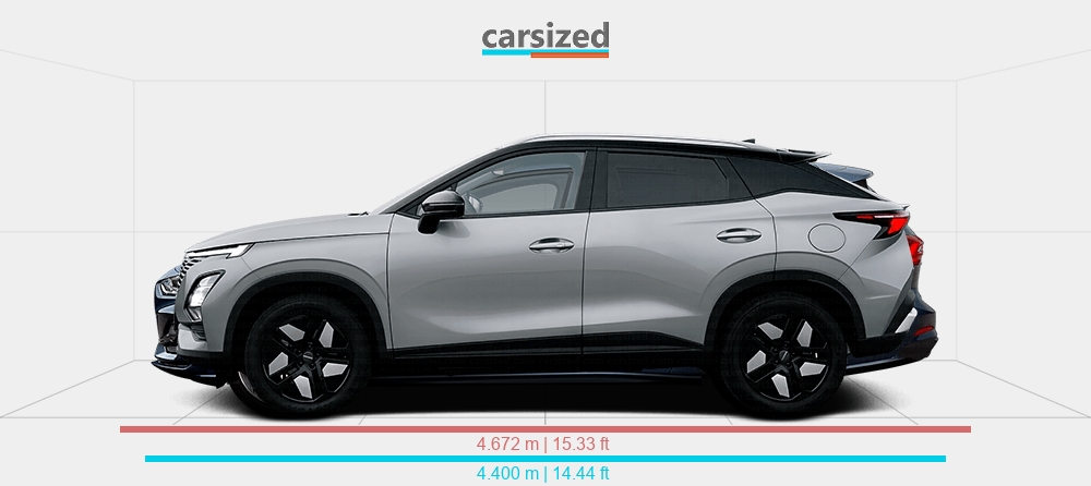 Dimensions: Omoda 5 2022-present vs. Ford Focus 2022-present
