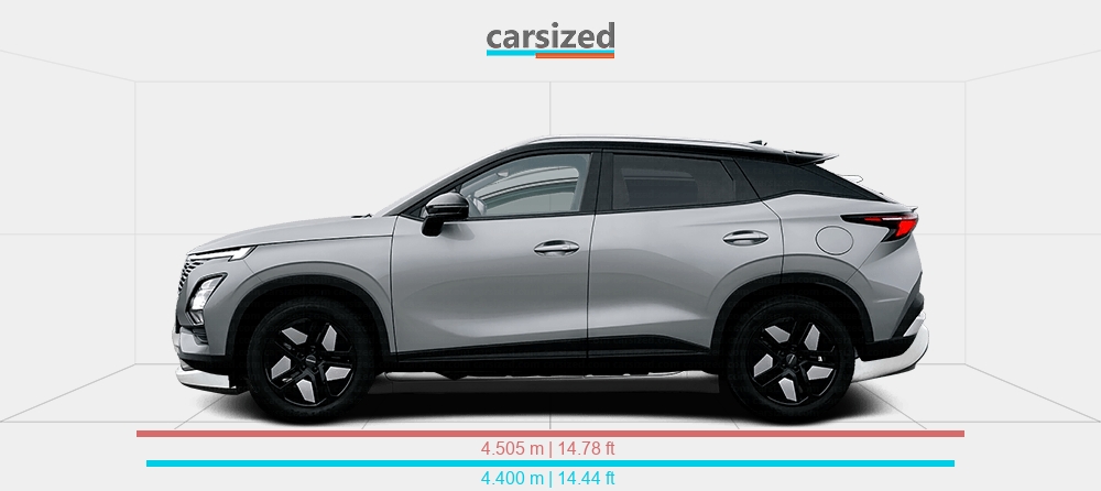 Dimensions: Omoda 5 2022-present vs. Kia Ceed 2012-2015