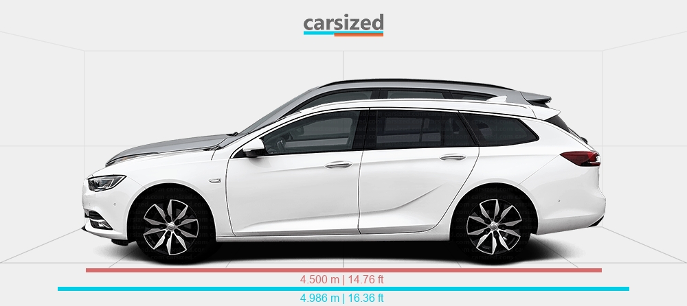 Dimensions: Opel Insignia 2017-2020 vs. BMW X1 2022-present