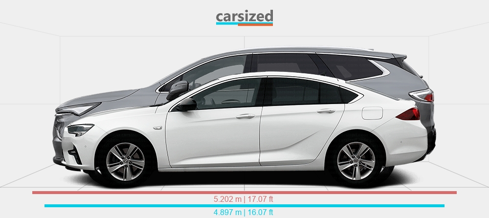 Dimensions: Opel Insignia 2020-present vs. Buick Enclave 2022-present