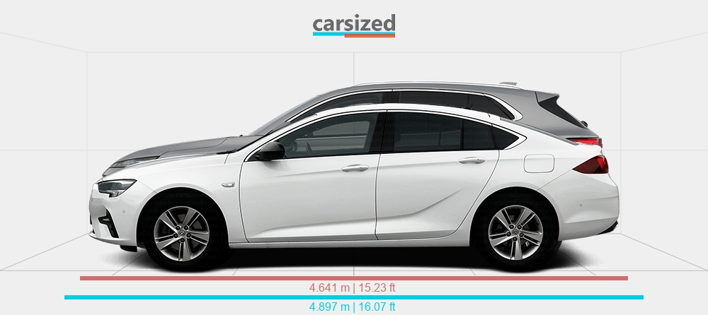 Dimensions: Opel Insignia 2020-present vs. Buick Envision 2024-present