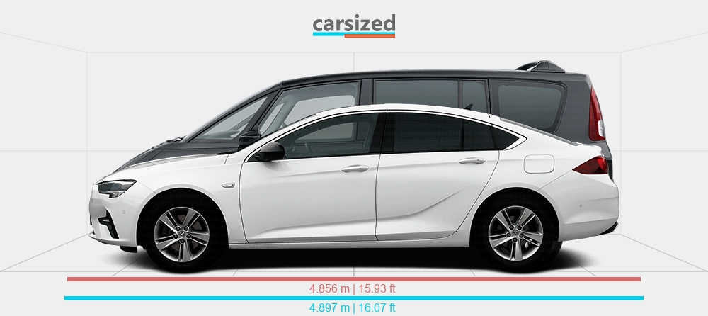 Dimensions: Opel Insignia 2020-present vs. Renault Espace 2006-2012