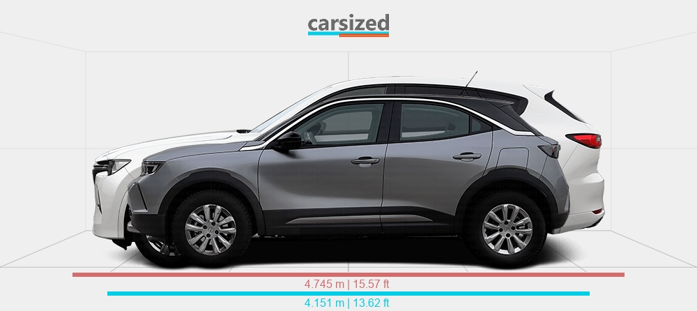 Dimensions: Opel Mokka 2020-present vs. Mazda CX-60 2022-present