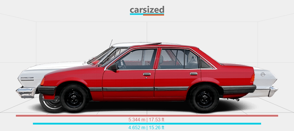 Dimensions: Opel Rekord 1982-1986 vs. Chevrolet Impala 1960-1964