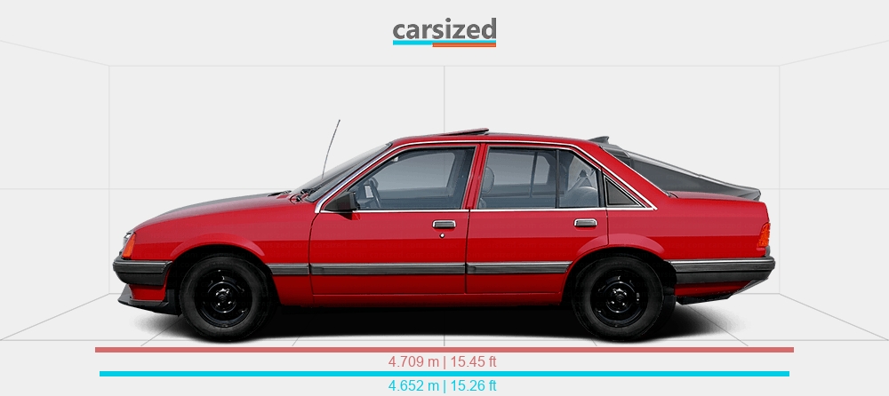 Dimensions: Opel Rekord 1982-1986 vs. Kia K4 2024-present