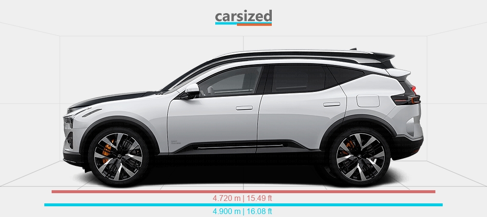 Dimensions: Polestar 3 2024-present vs. Chery Tiggo 8 Pro Max 2020-2024