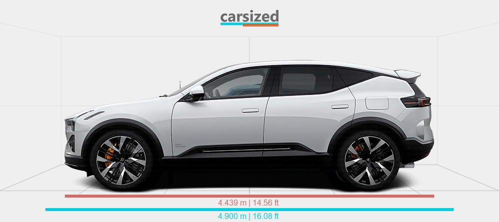 Dimensions: Polestar 3 2024-present vs. Ford Capri 1978-1985