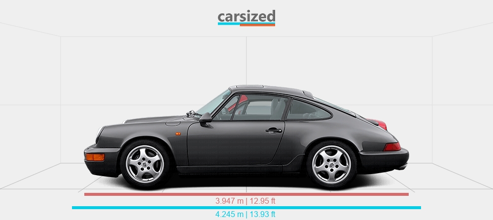Dimensions: Porsche 911 1989-1993 vs. Mazda MX-5 1989-1997