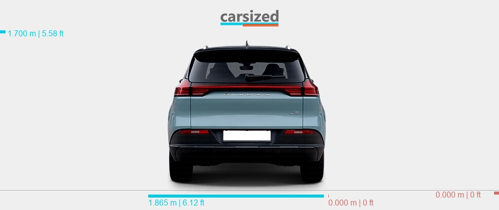 Dimensions: Aiways U5 2019-present vs. Toyota 4Runner 2016-present